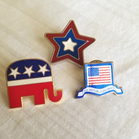 Jewelry | America Usa Republican Party Pin Lot | Poshmark